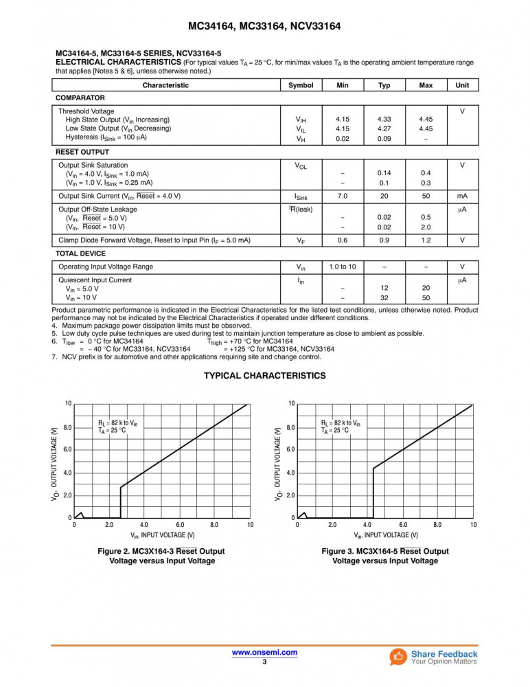 MC33164 datasheet page 3