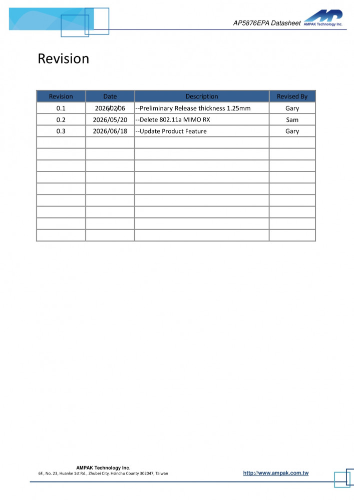 AP5876EPA datasheet page 3
