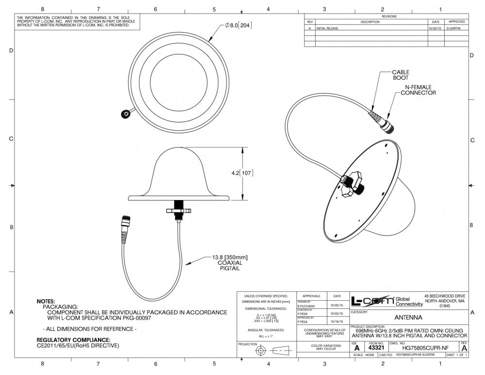 HG75805CUPR-NF technical document page