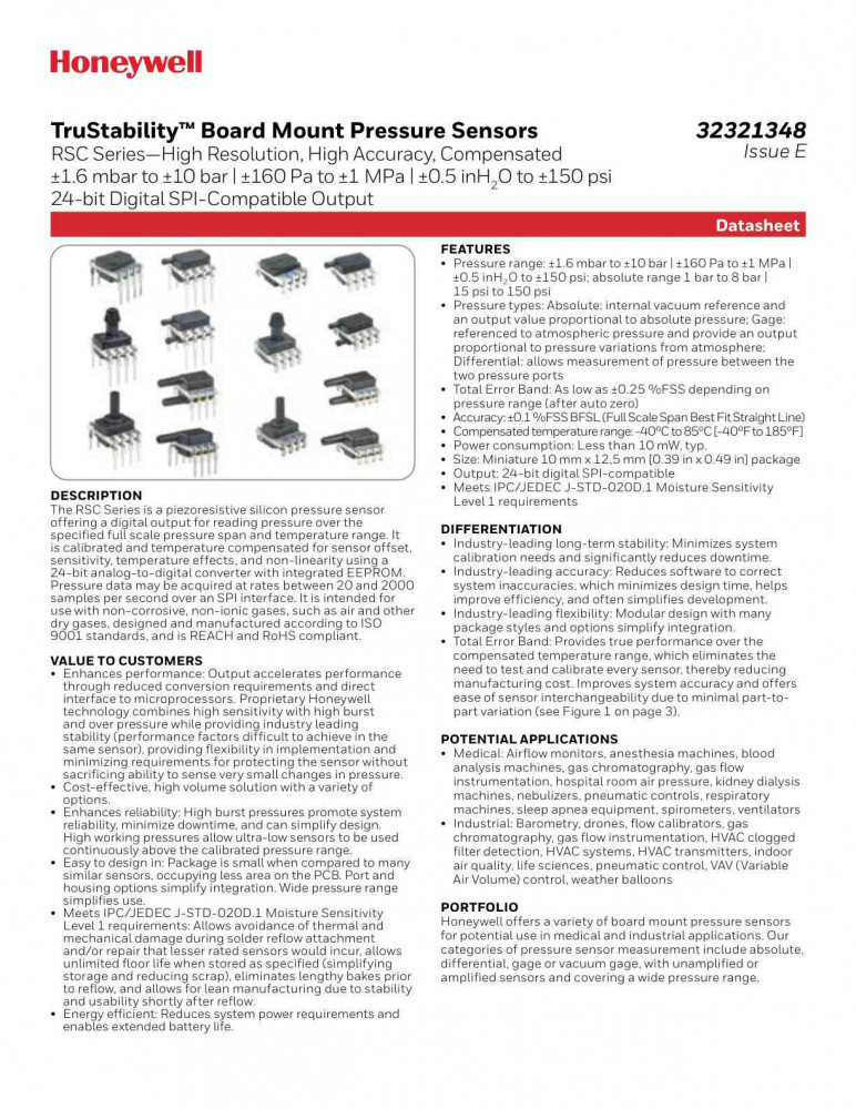 RSC Series datasheet page 1