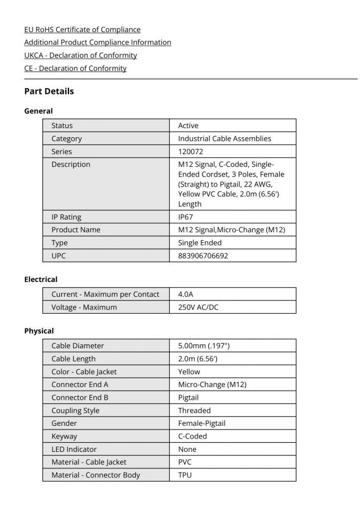 Molex technical drawing preview, page 2