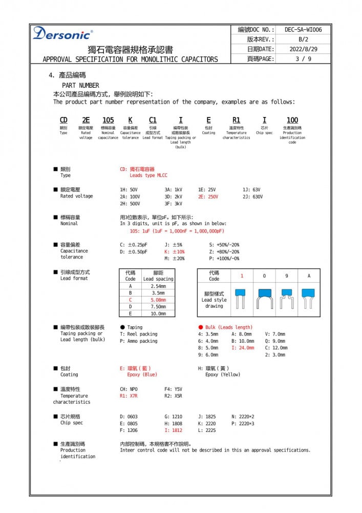 Dersonic approval specification page 4