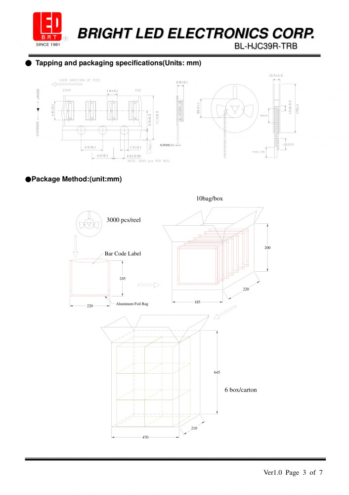 BL-HJC39R-TRB datasheet page 3