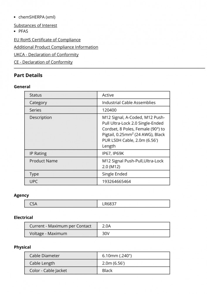 Molex product specification page image 2