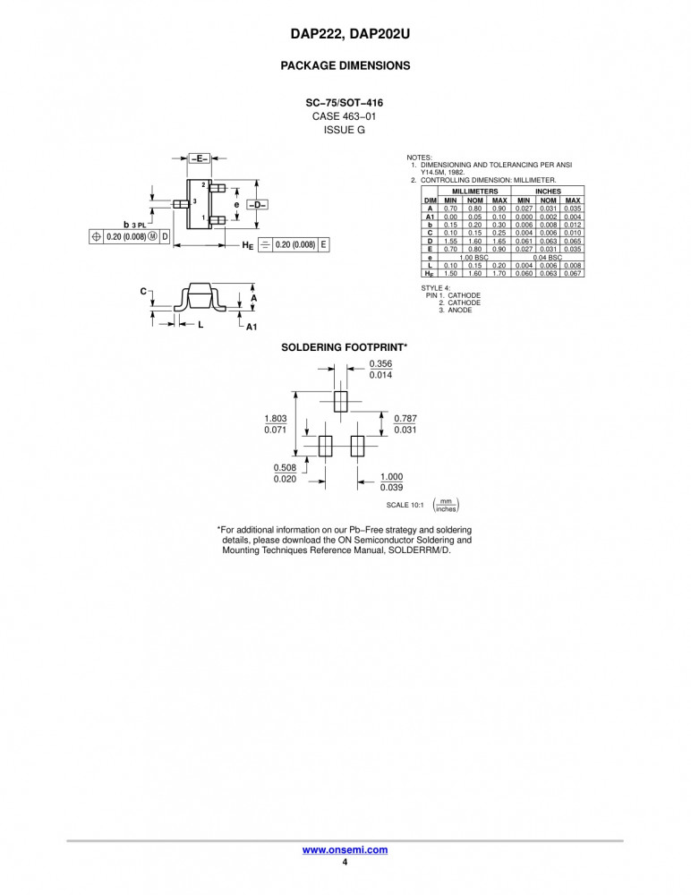 DAP222 technical document preview, page 4