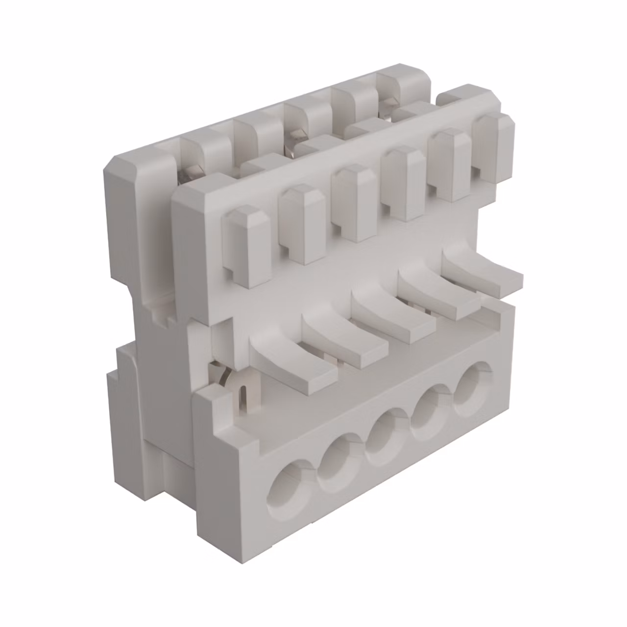 Appli-Mate RAST 2.5 Female Connector, 5.00mm Pitch, 3 Circuits, All Position Keys, Open Endwalls for sale