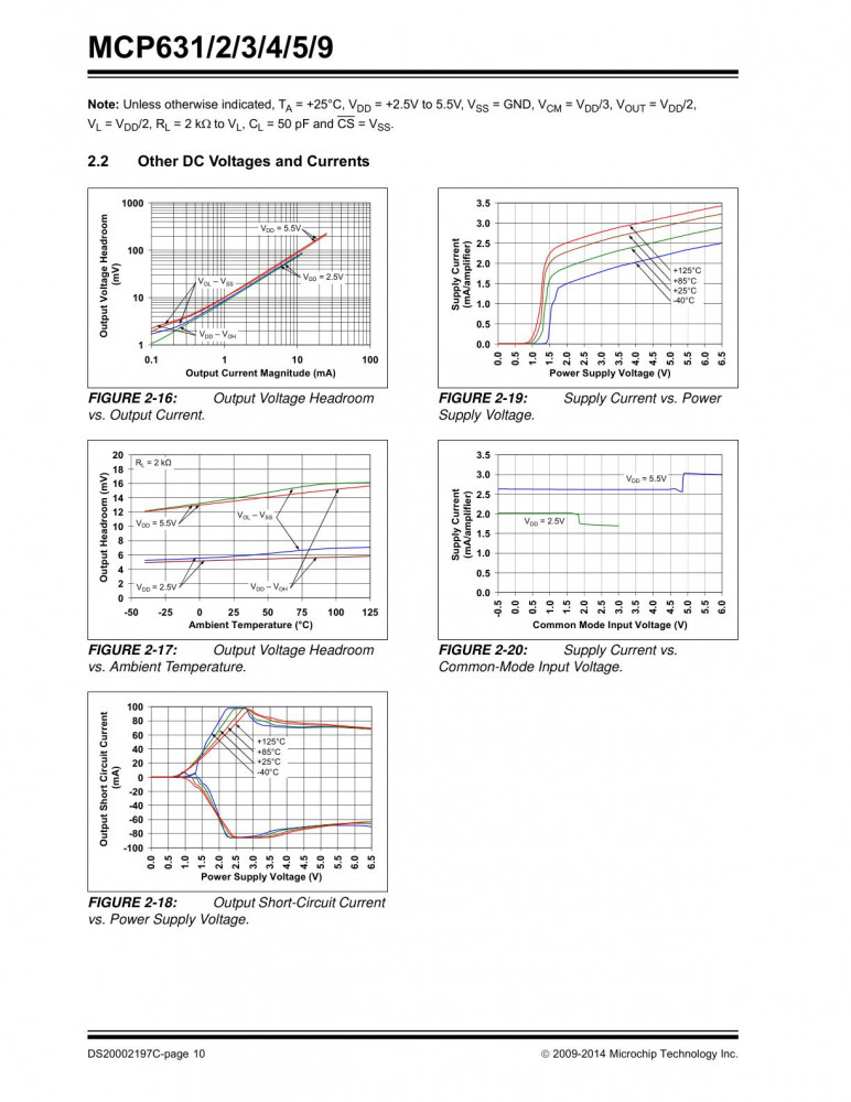 MCP631 datasheet preview, page 10