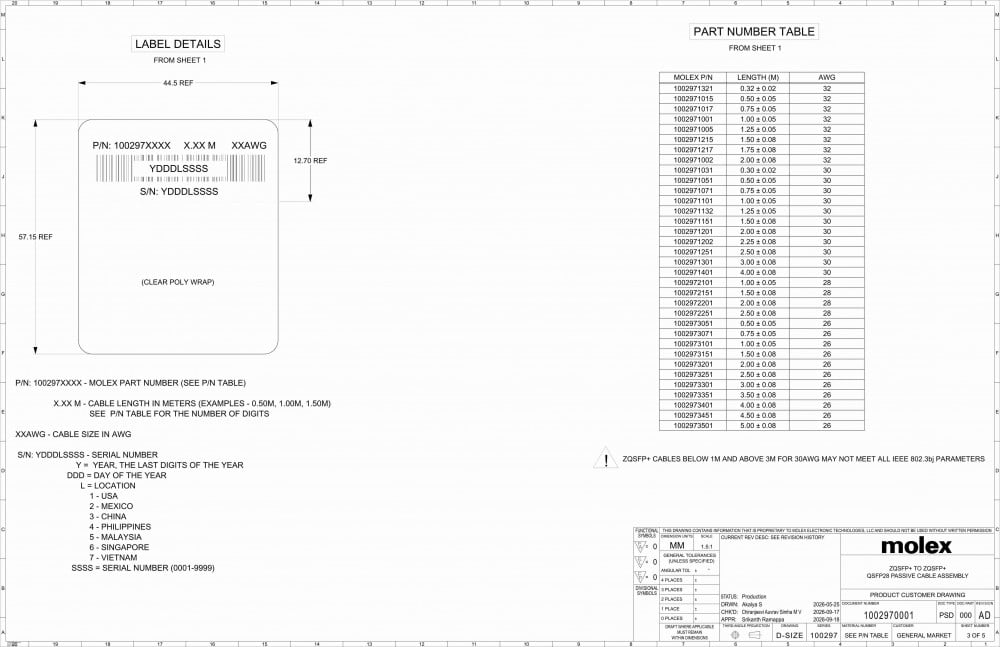 100297 series product drawing, sheet 3