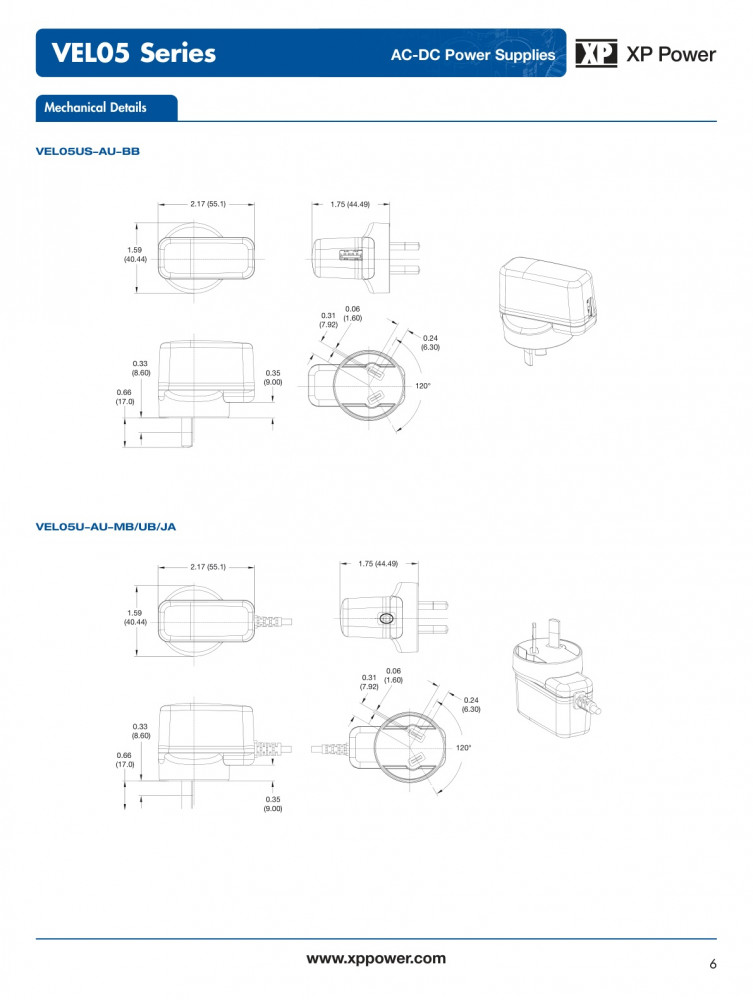 VEL05 series datasheet page 6