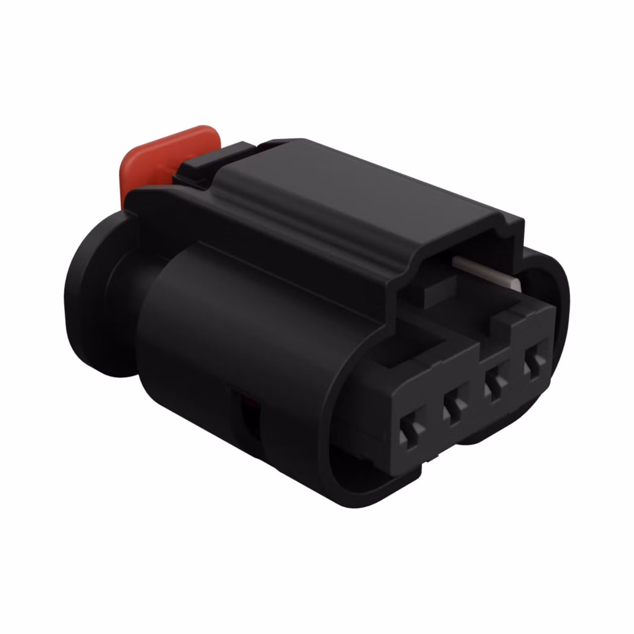 MXP120 Sealed Receptacle, 4 Circuit, Black Housing with Long Shroud (T3-V2-S3 with Backshell, T3-V2-S2 without Backshell), Key C, Dark Gray Insert for sale