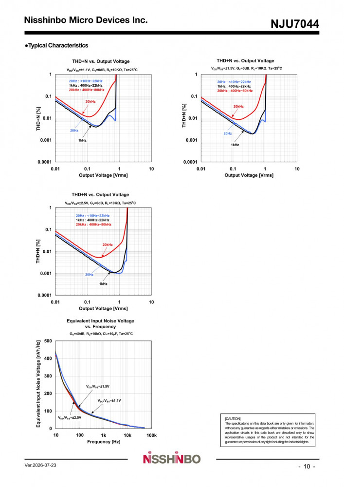 NJU7044 datasheet preview, page 10
