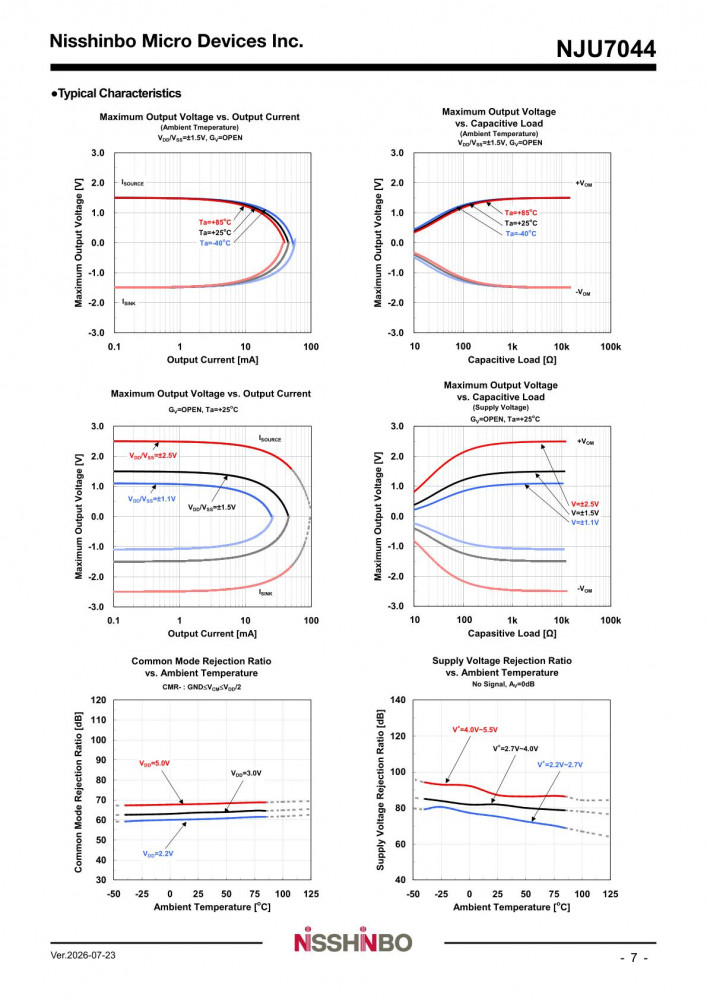 NJU7044 datasheet preview, page 7
