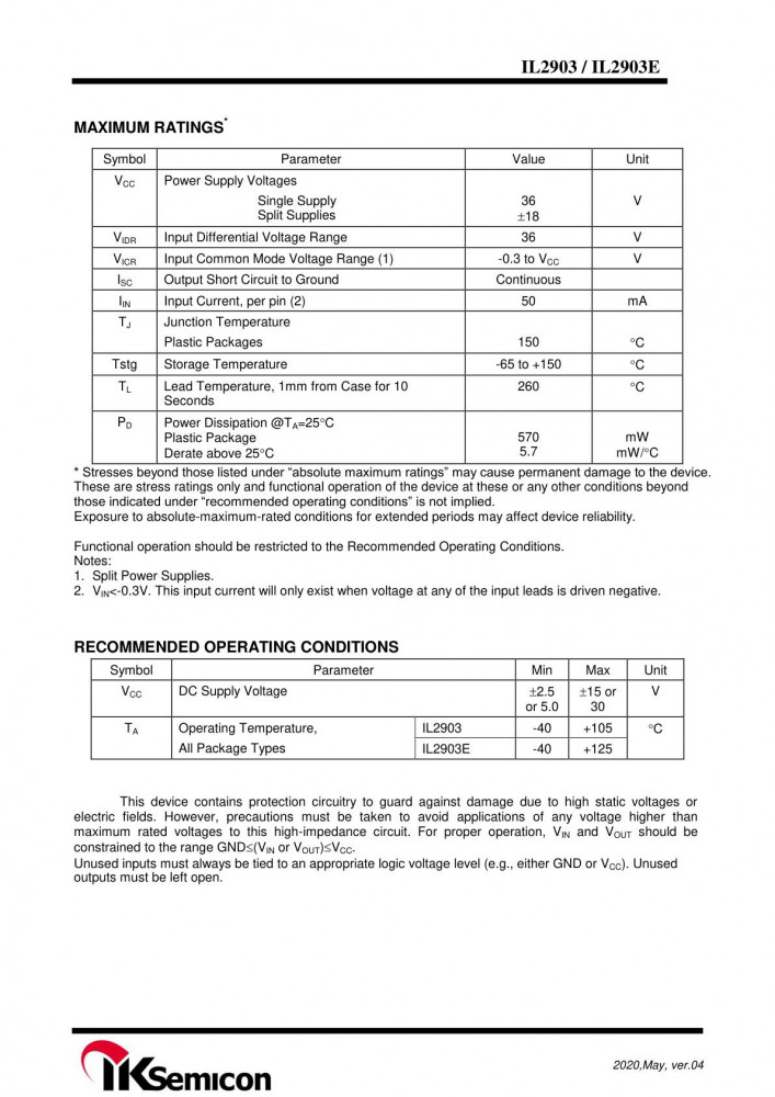 IL2903EDT datasheet page 2