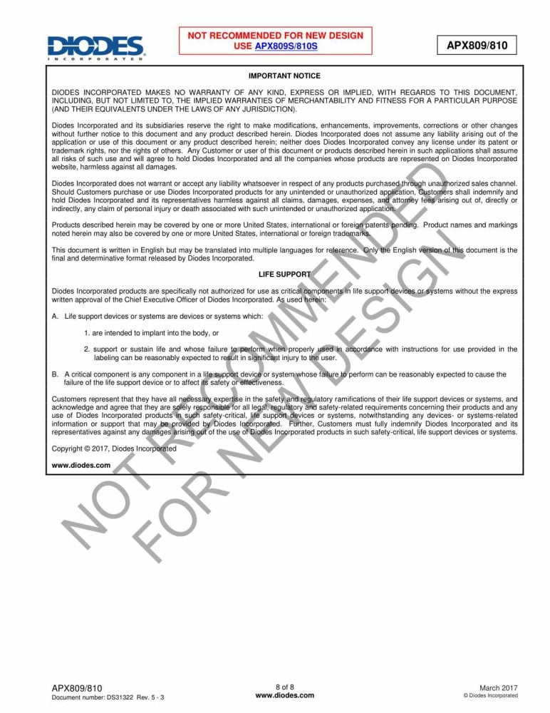 APX809-46SAG-7 datasheet page 8