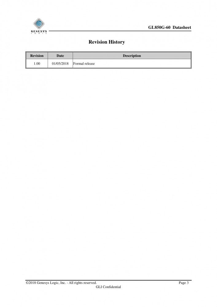 GL850G-HHY60 datasheet page 3