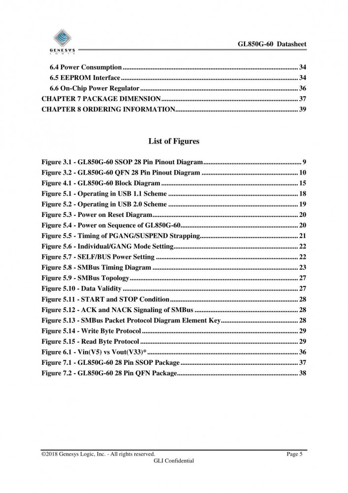 GL850G-HHY60 datasheet page 5
