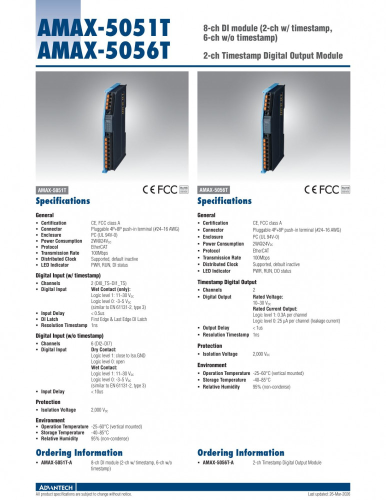 AMAX-5056T product document image