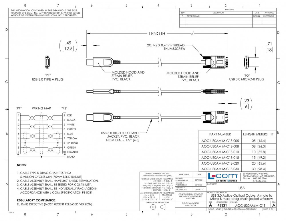 AOC-U30AMIM-C1S-005 product documentation page