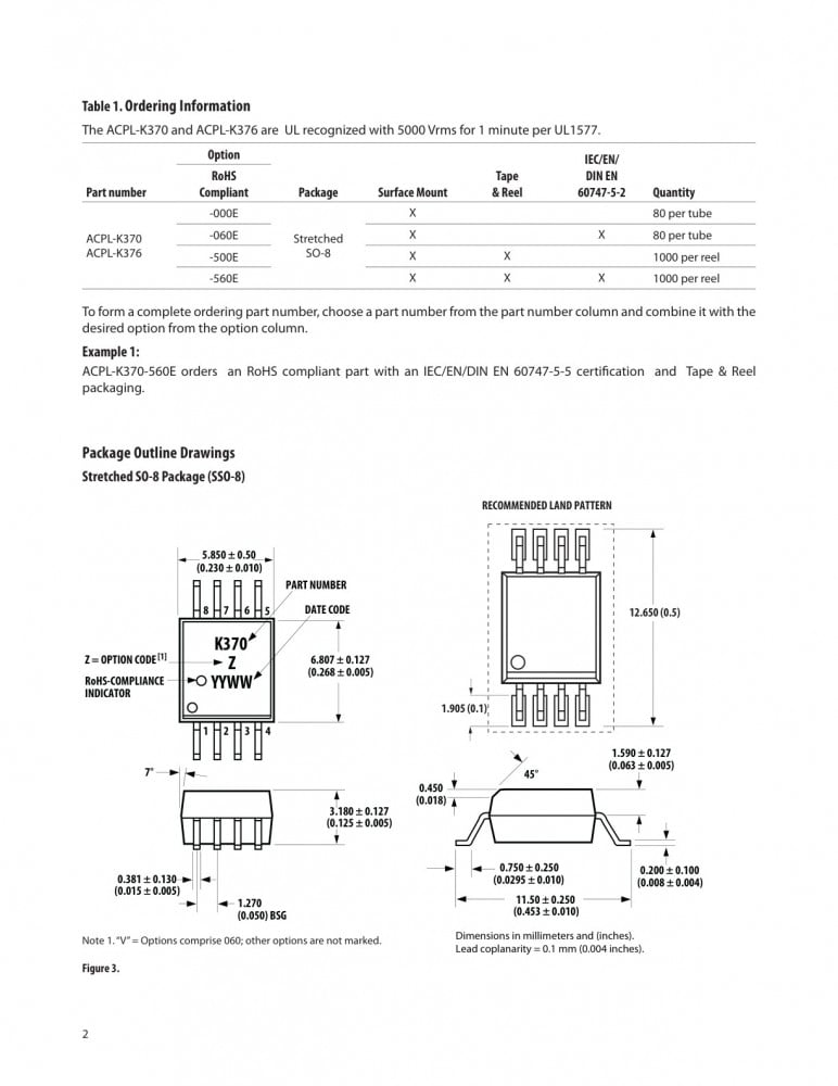 ACPL-K370-560E datasheet page 2