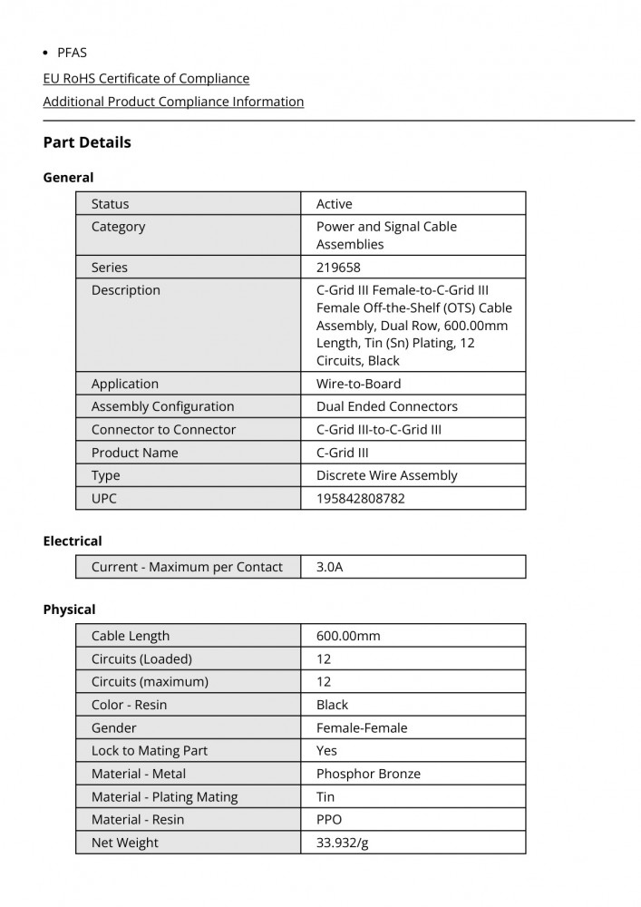 MOLEX 2196581124 drawing preview, page 2