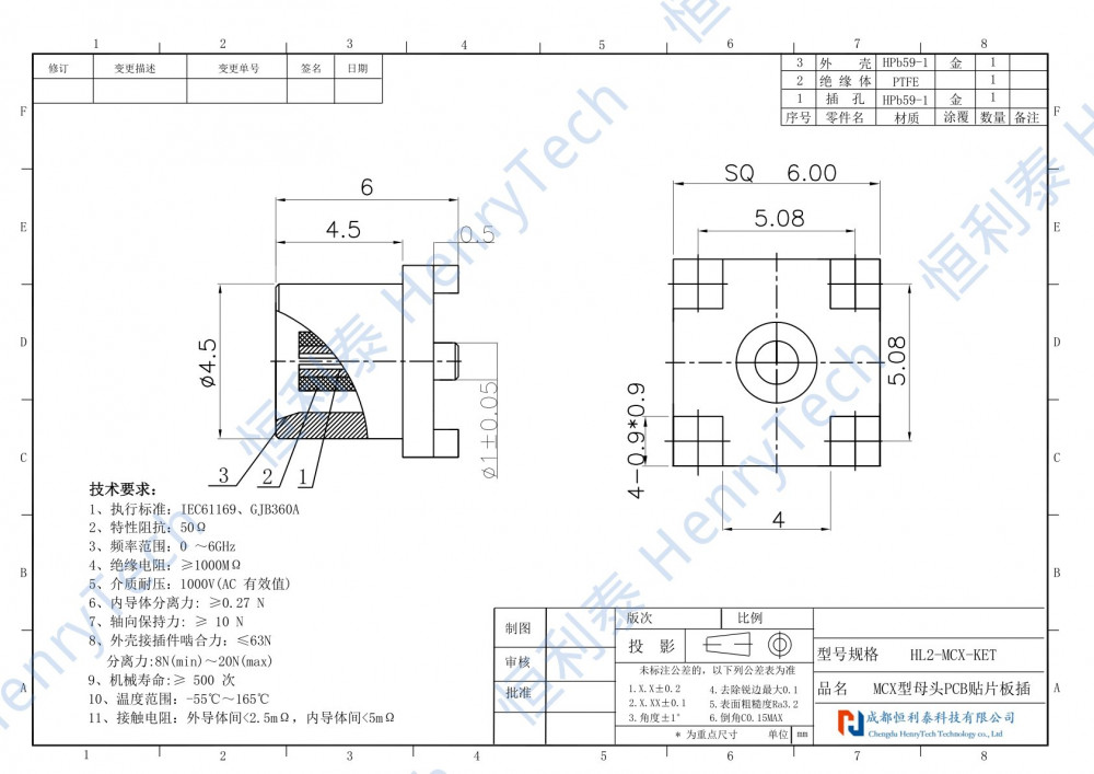 HL2-MCX-KET technical document page