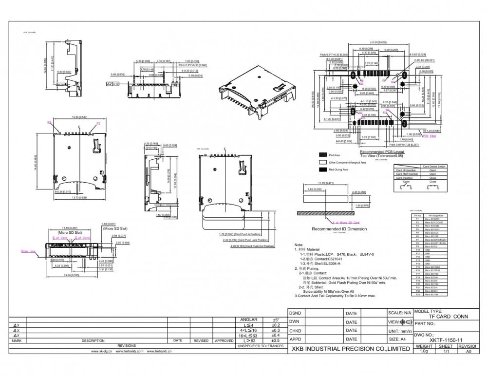 XKTF-1150-11 technical drawing