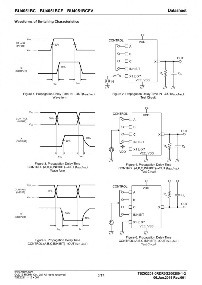 BU4051BCF-E2 datasheet page 5