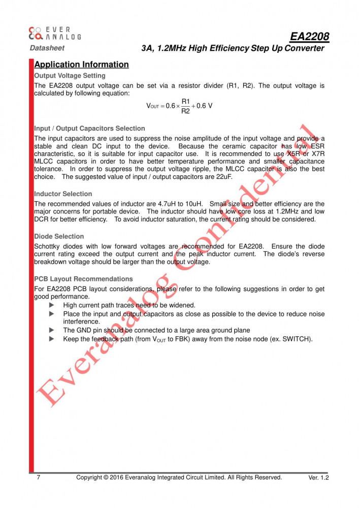EA2208T6R datasheet page 7