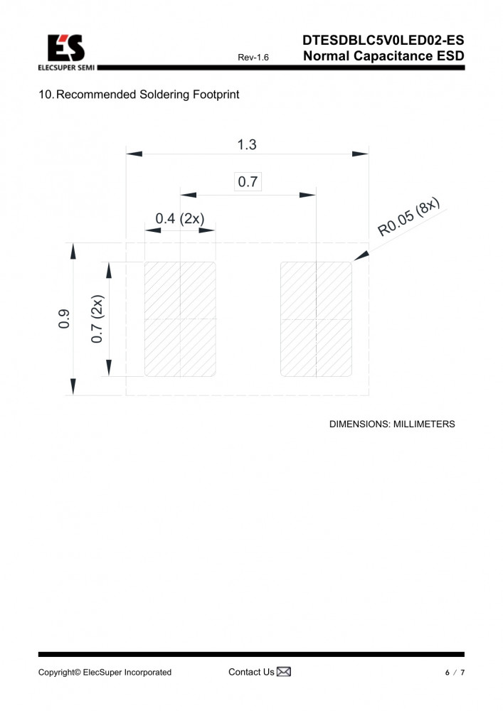 DTESDBLC5V0LED02-ES datasheet page 6