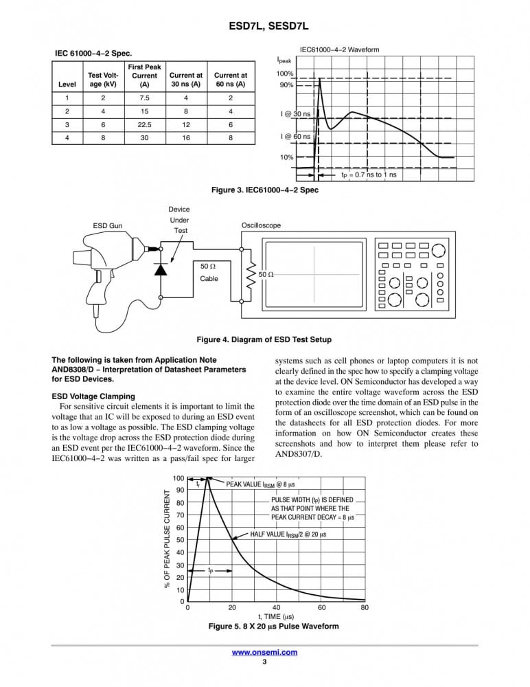 ESD7L5.0DT5G datasheet page 3