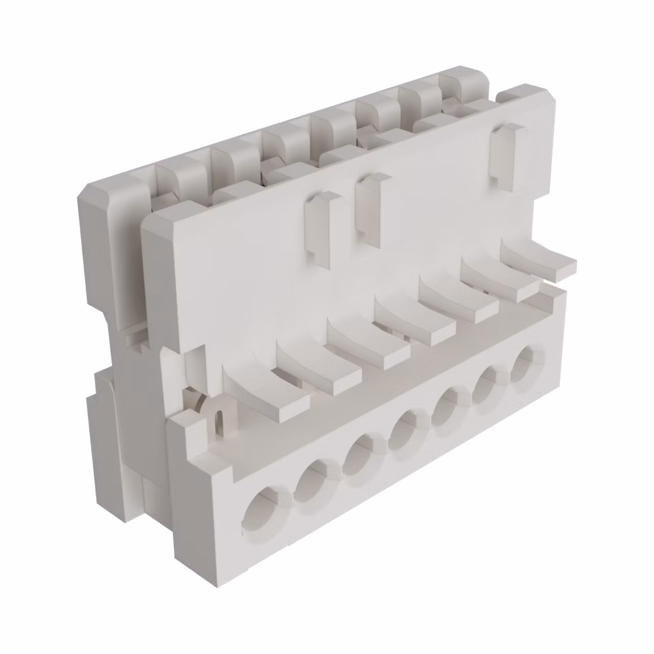 Appli-Mate RAST 2.5 Female Connector, 5.00mm Pitch, 4 Circuits, Position A, B, E, F and H Removed, Open Endwalls for sale