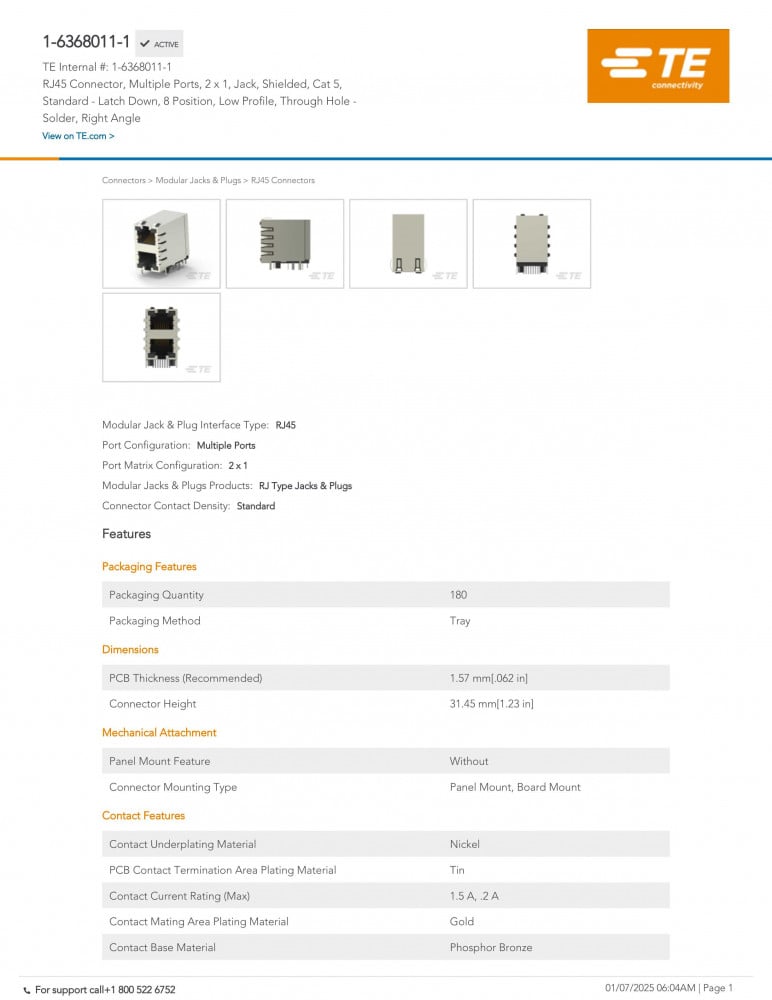 1-6368011-1 technical document page 1