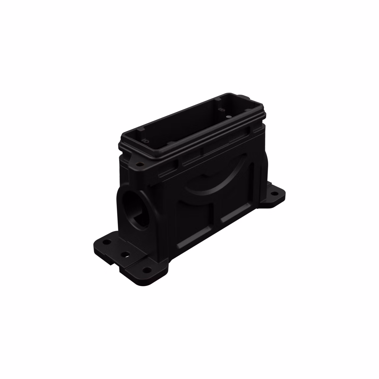 Heavy-Duty High Performance-Harsh Environment (HP-HE) Surface Mount Housing, Screw Locking, Zinc Alloy, Side Entry, Size 24B «104x27», M40x2  Thread, Black for sale