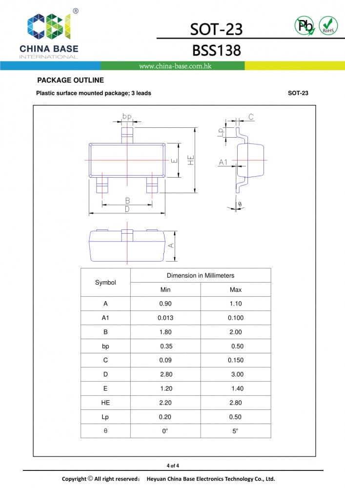 CBI BSS138 datasheet page 4