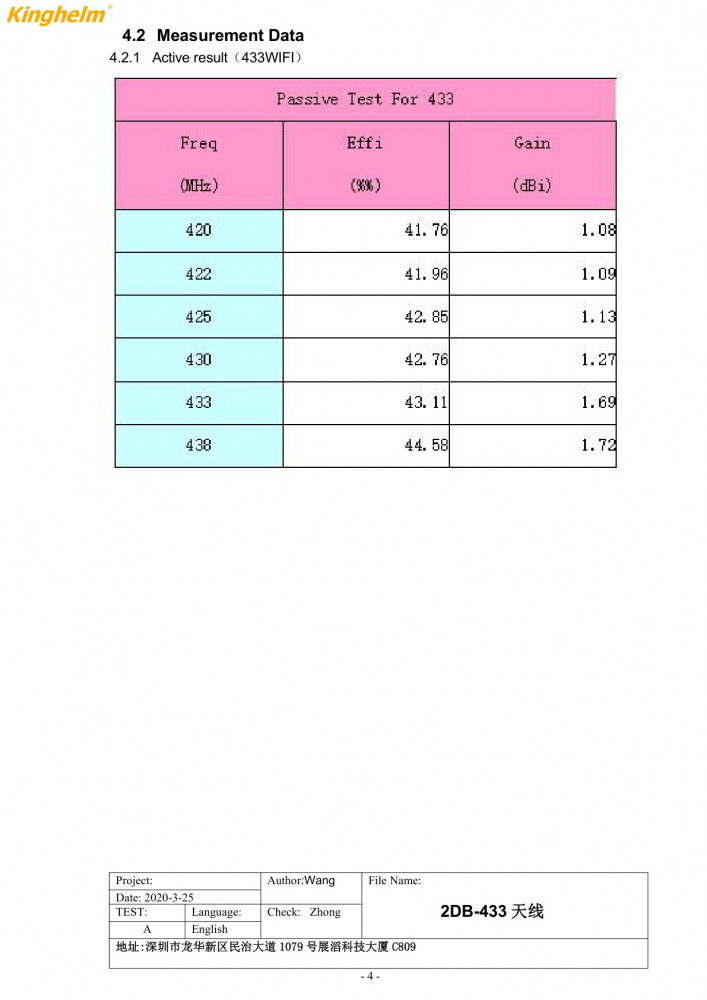 KH-433-2-JB technical document page 4