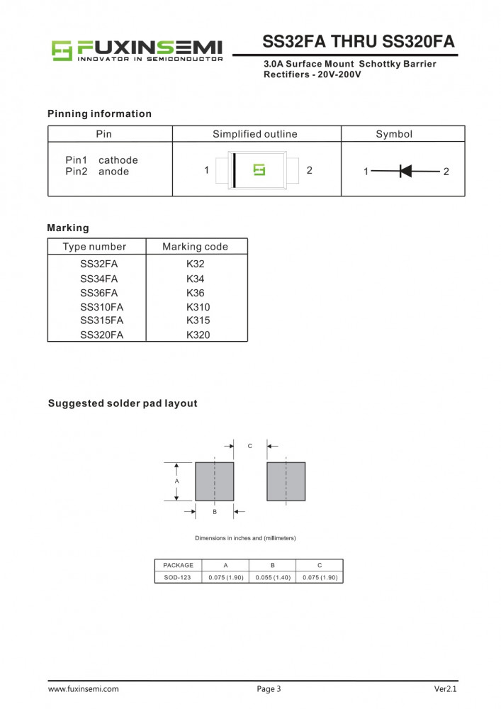 SS36FA datasheet page 3
