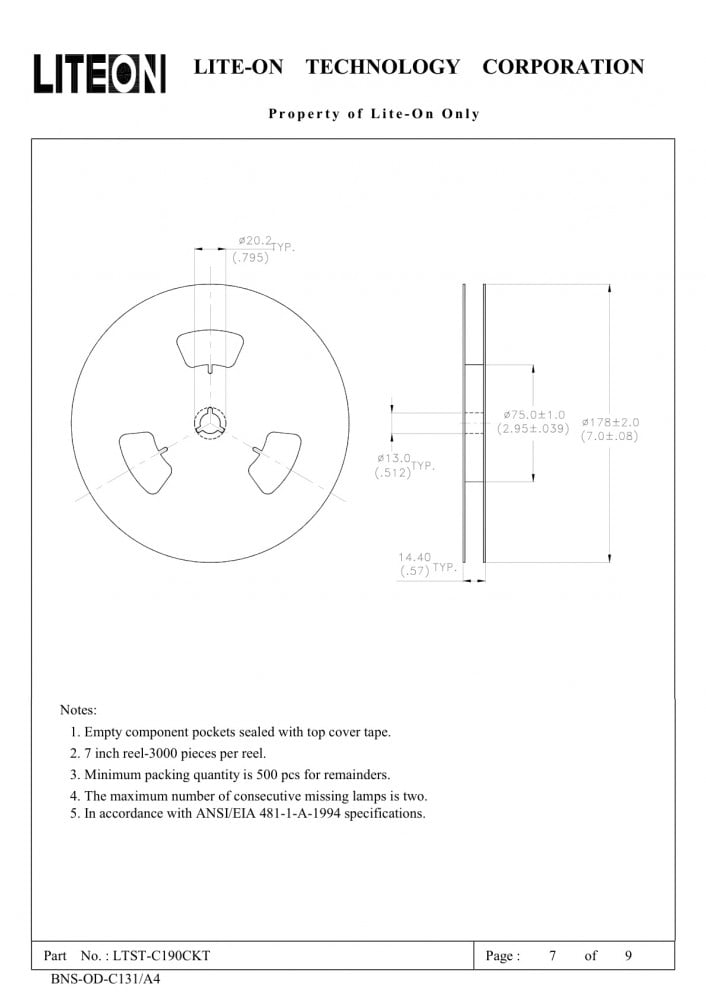 LTST-C190CKT datasheet page 7