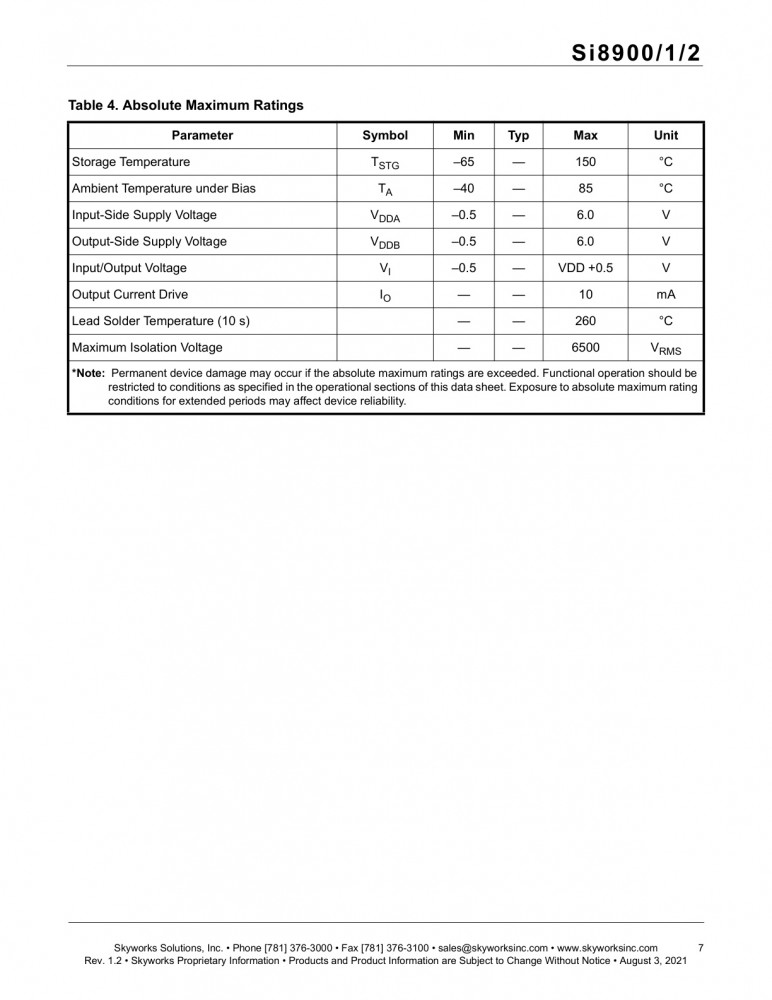 SI8901B-A02-GS datasheet page 7