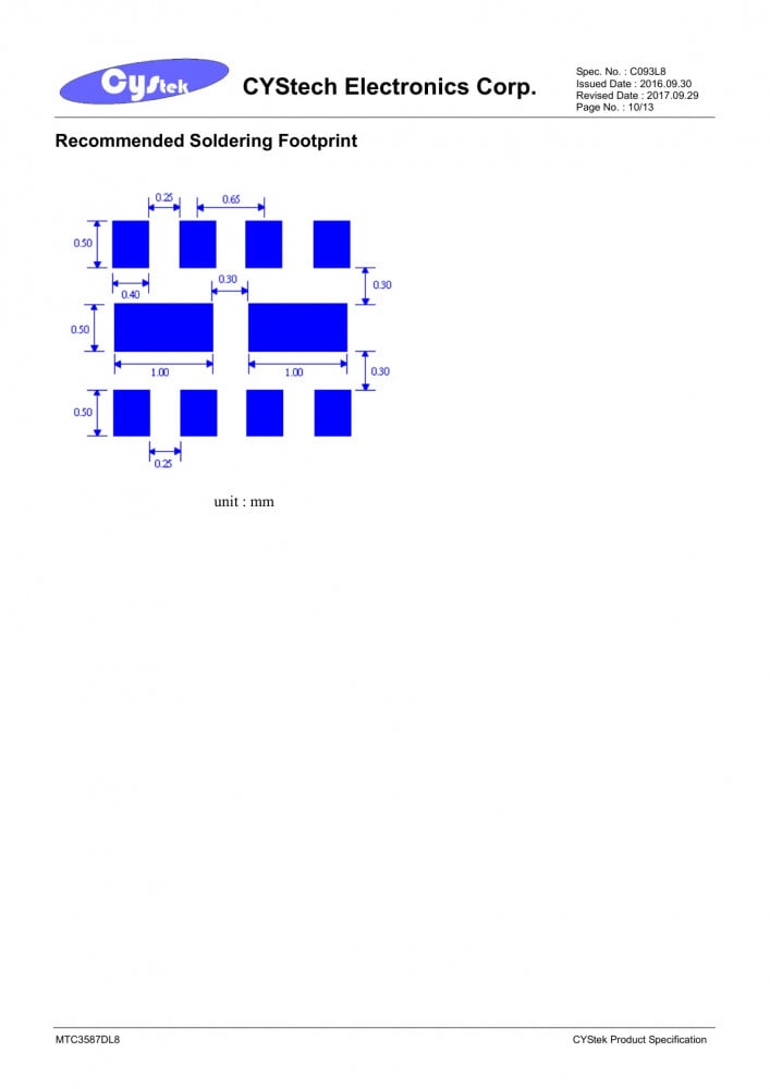 MTC3587DL8 datasheet page 10