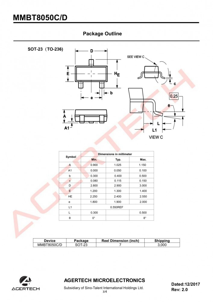 MMBT8050D datasheet page 3