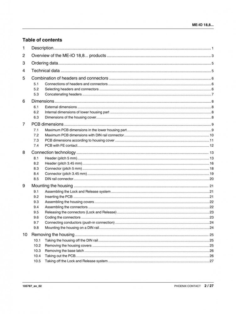 Phoenix Contact technical document page 2