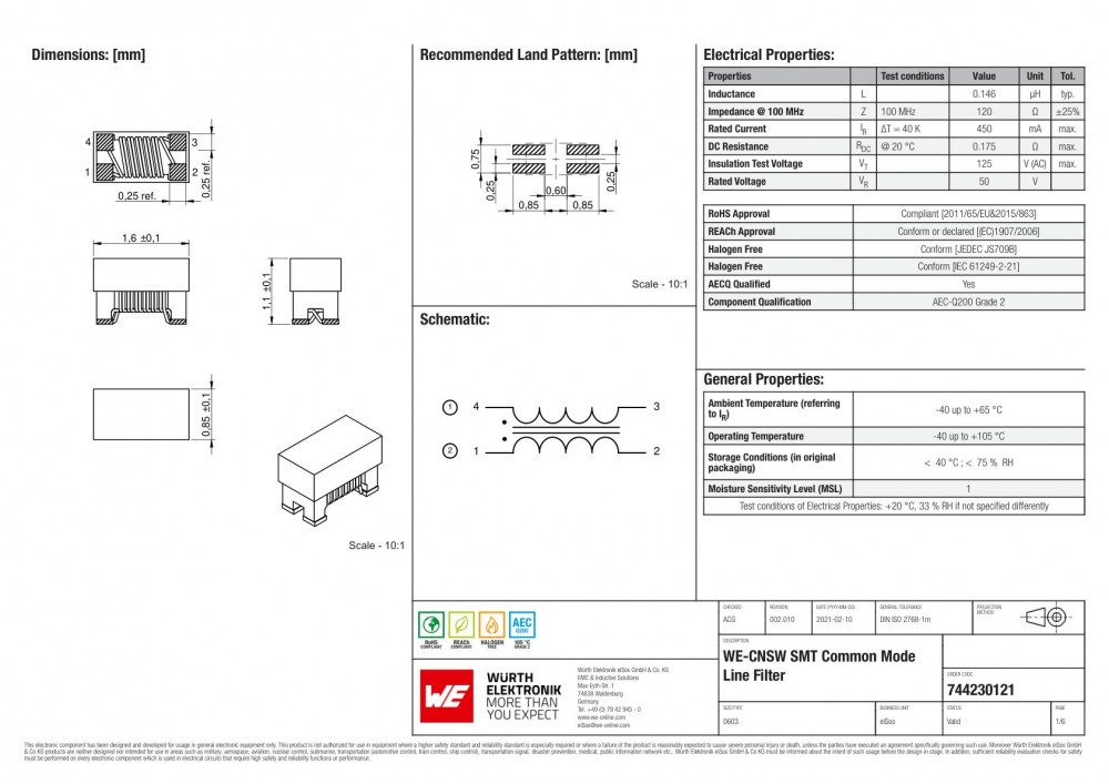 744230121 product documentation, page 1