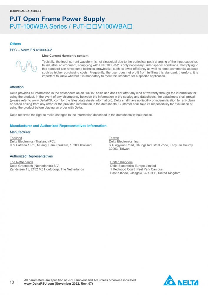PJT-18V100WBAA datasheet page 10