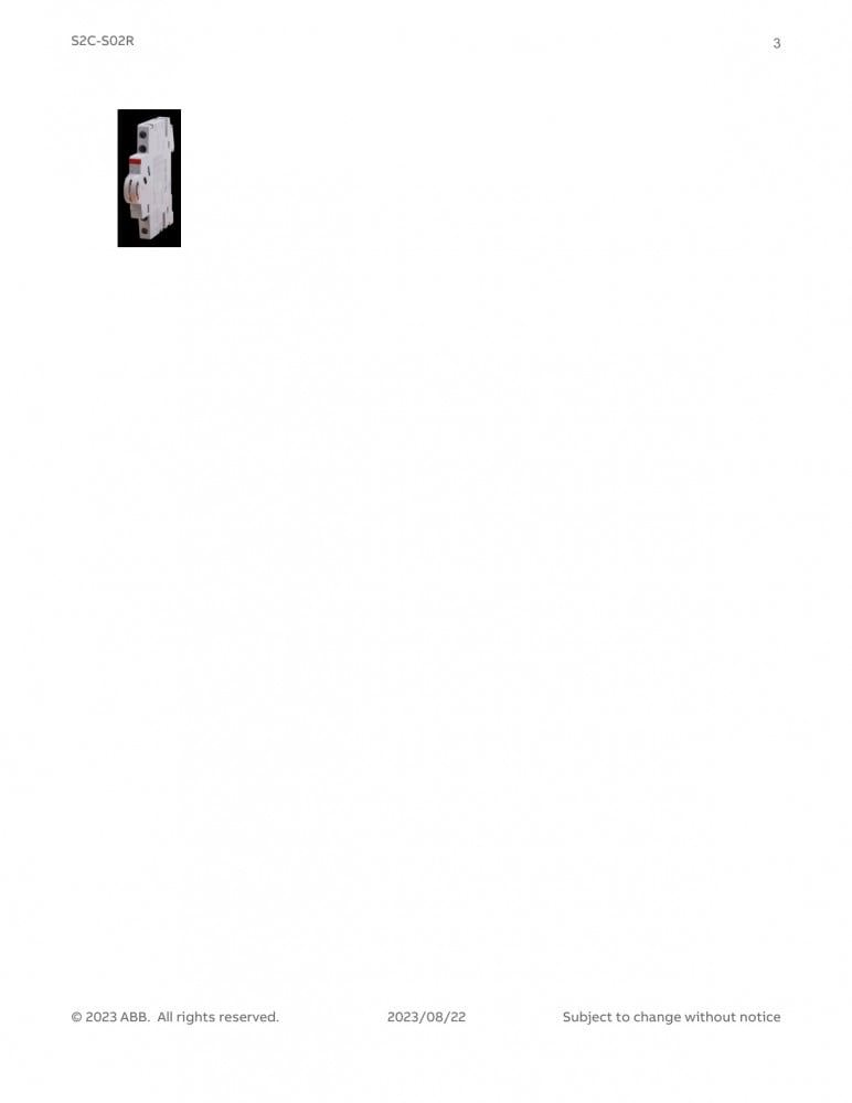 ABB S2C-S02R technical document page 3