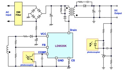 Multi-Mode PWM Controller of Flyback with MOSFET Integrated for sale