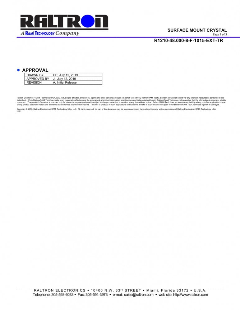 R1210-48.000-8-F-1015-EXT-TR datasheet page 3