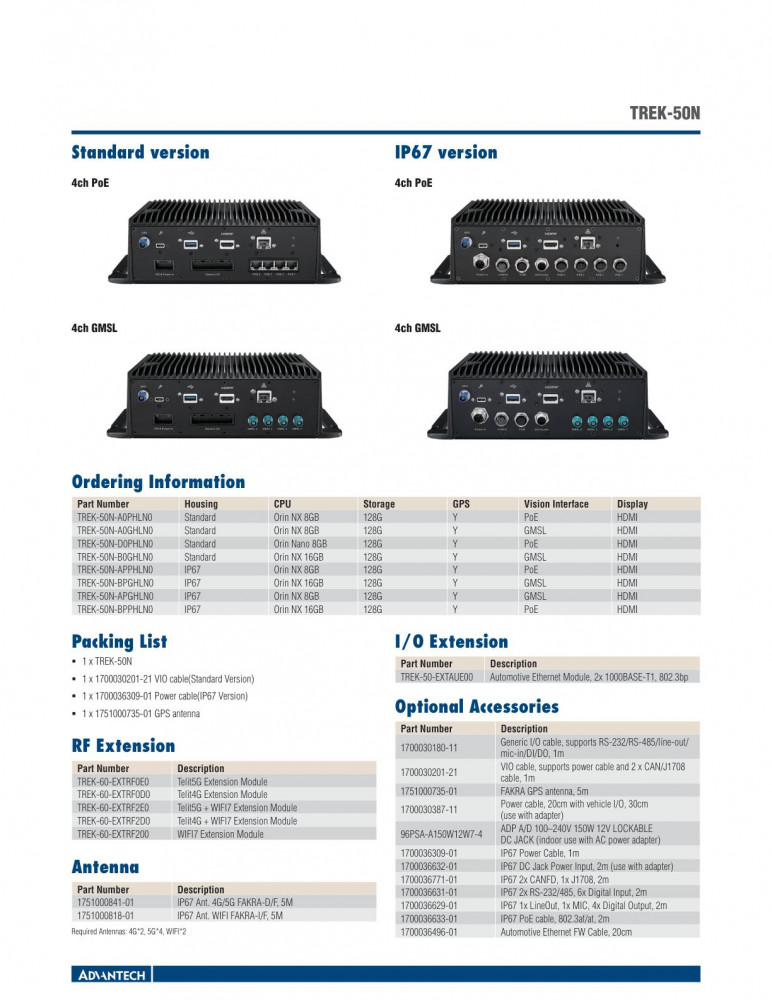 TREK-50N technical document page 3