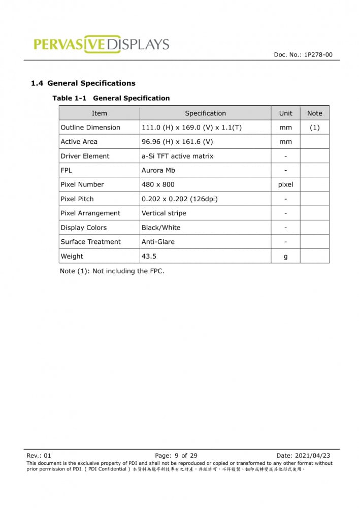 E2741CS0B2 specification page 9