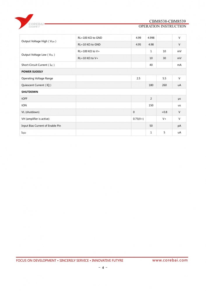 CBM8539 datasheet page 6