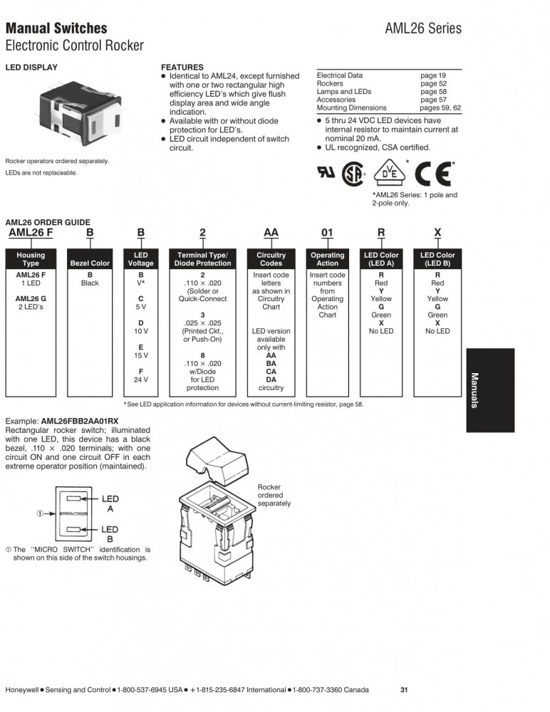 Honeywell AML24 product documentation page 2